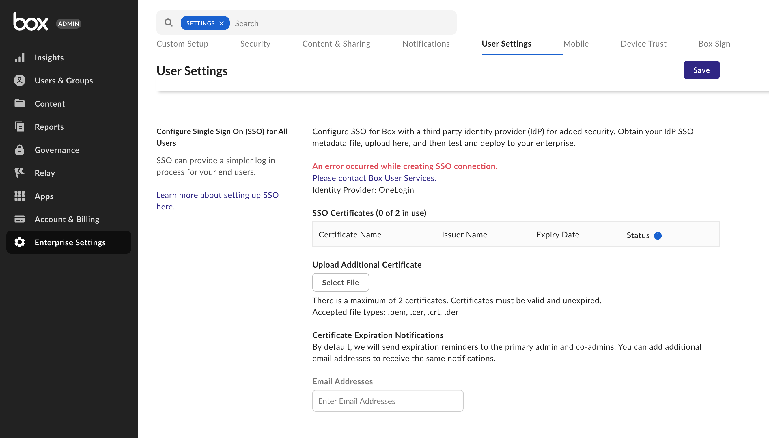 How To Fix The SSO Error Box Support